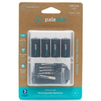 Pale Blue Earth CR123 Rechargeable Lithium Ion Batteries . Pale Blue ...