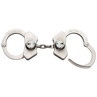 Peerless Handcuff High Security - Chain Link Handcuff - Nickel Finish ...