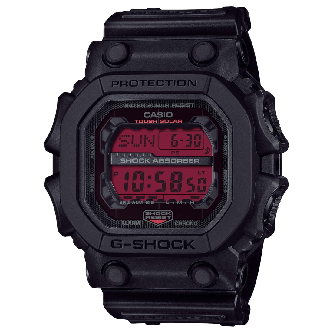 Casio G-Shock Men's Digital Classic Solar-Powered Mud-Resistant Watch ...