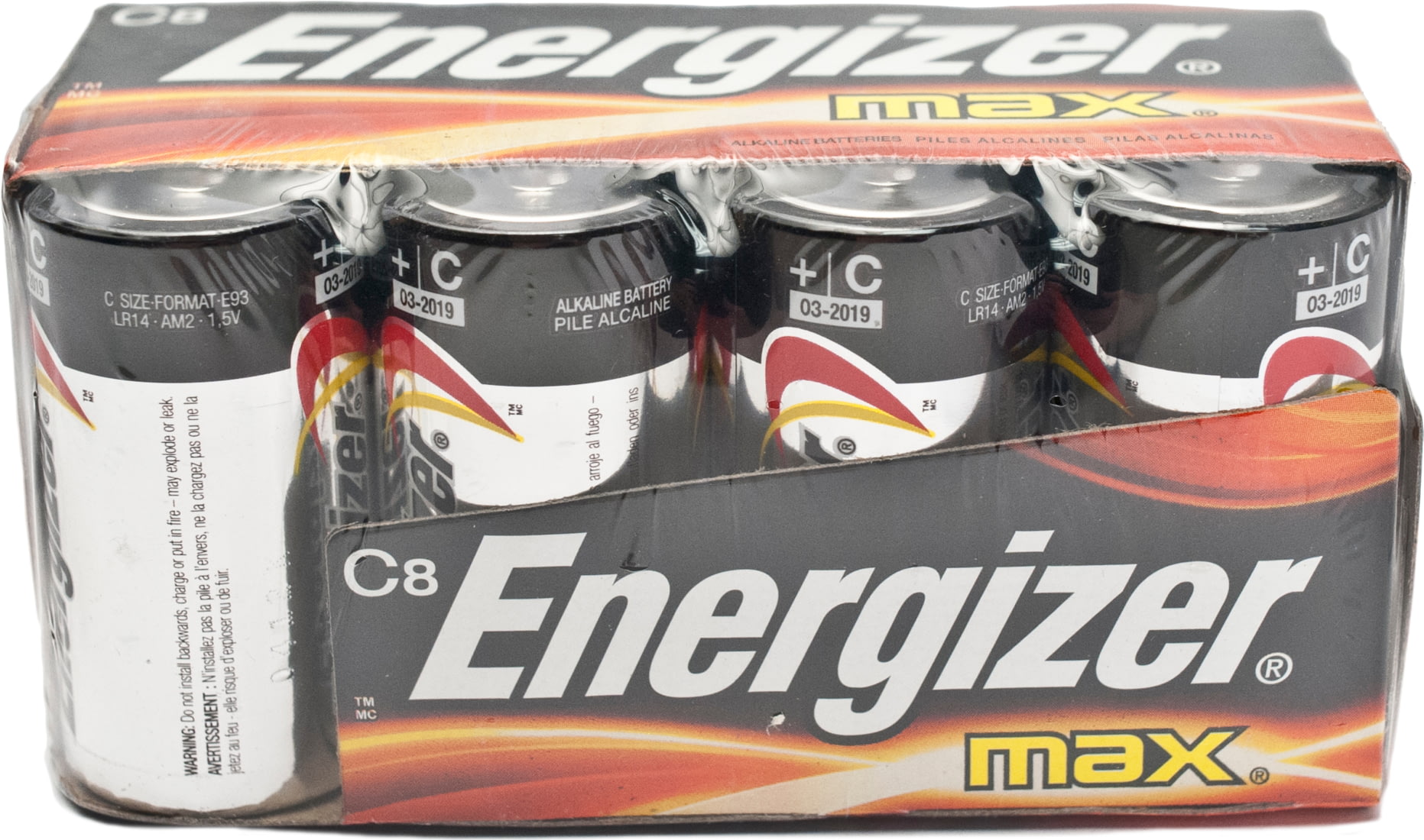 Energizer Max Alkaline C Batteries 1.5 Volt 353111, E93FP-8, 353112 ...