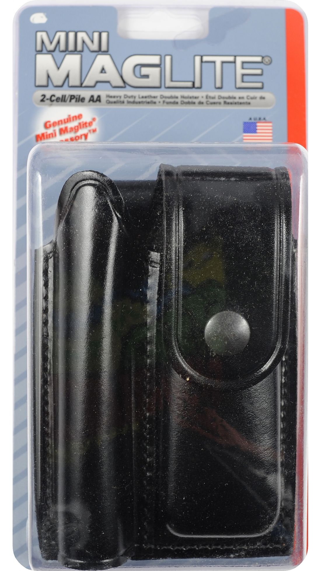MagLite AM2A346 Heavy Duty Black Holster for Mini MagLite AA Flashlight ...